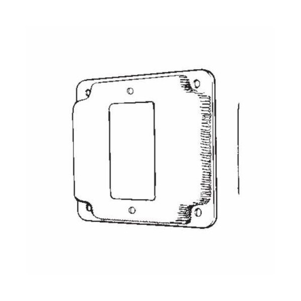 Mulberry Electrical box covers 4-IN.SQ.GFCI COVER 11432 | Zoro
