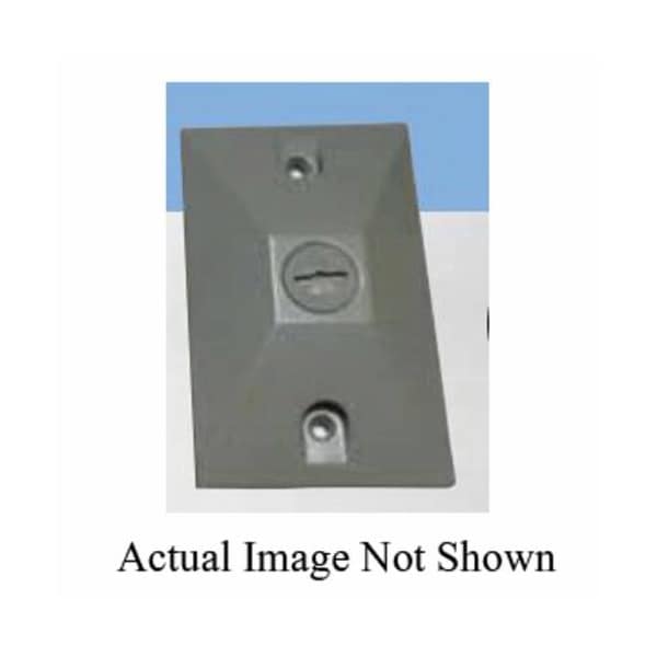 Mulberry Electrical Box Cover, Rectangular, Die-Cast Zinc 30351 | Zoro
