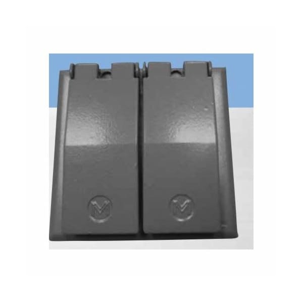Mulberry Box Cover, Outlet Box Type, 2 Gang, Aluminum, Duplex ...