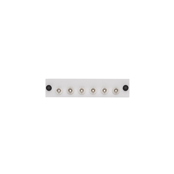Leviton FIBER OPTIC CONNECTOR PLT LGX 6PK ST MM WH APLW6-STM | Zoro