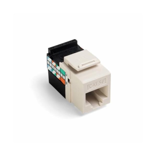 Leviton 1-Port Mod Jack 110 8W8P Utp, T568A/B Cat5E Quickport, Gigamax ...