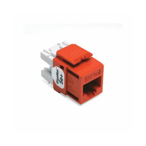 Leviton 1-Port Mod Jack 110 8W8P Utp, T568A/B Cat5E Quickport, Gigamax ...