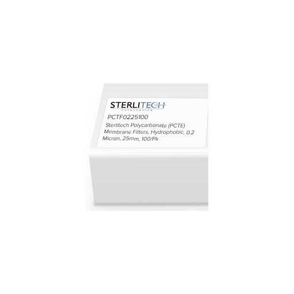 Sterlitech PCTE Membrane Filters, PVP-Free, 0.2 Micron, 25mm, PK100 ...
