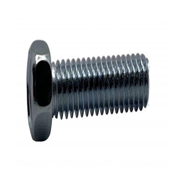 Suburban Bolt And Supply #10-24 x 2 in Slotted Hex Machine Screw, Zinc ...