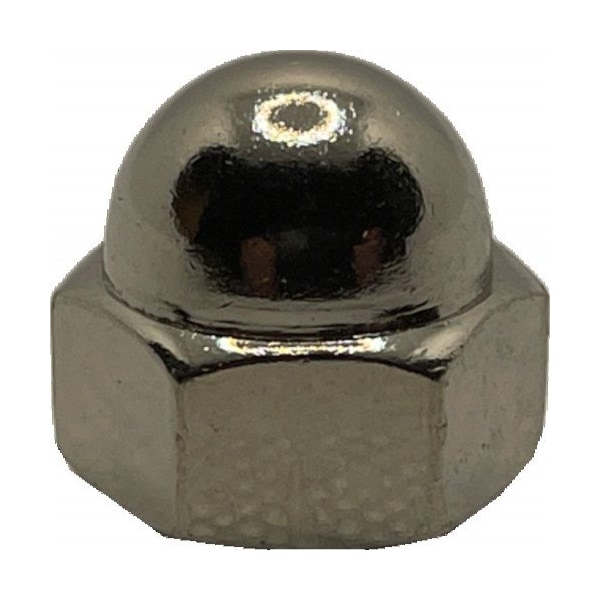 Suburban Bolt And Supply High Crown Acorn Nut, 1/4"-20, Steel, Plain ...