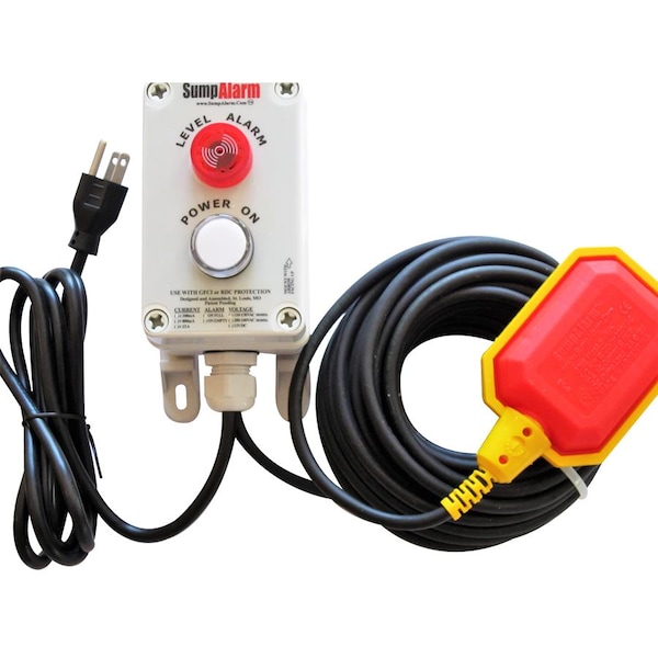 Sump Alarm Indoor/Outdoor, Sump Pump High Water Alarm, Power Indicator ...