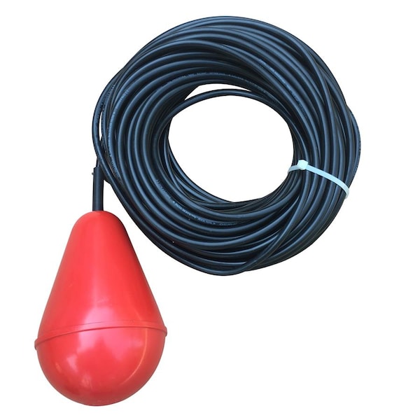Sump Alarm Sewage/Septic Wire Lead Float Switch, Non Tethered, 100 Foot ...