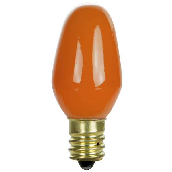 Sunlite 7C7 Incandescent Bulb, 7W, Candelabra E12 Base, C7 Small Night ...