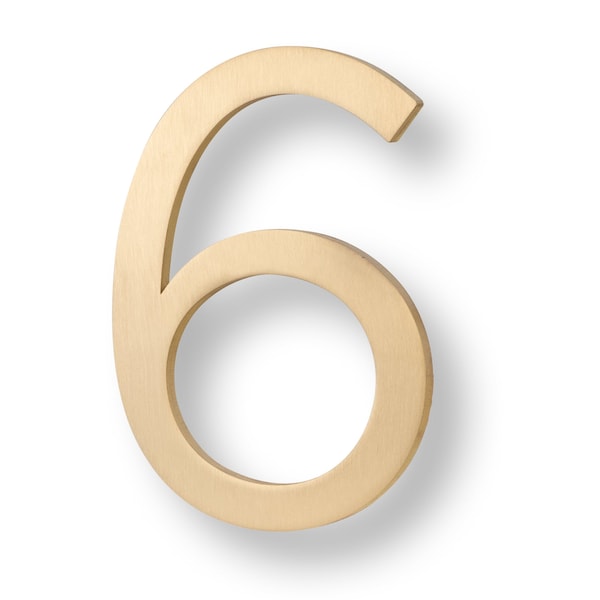 Sure-Loc Hardware Sure-Loc Hardware Floating House Number, 6, No. 6 ...