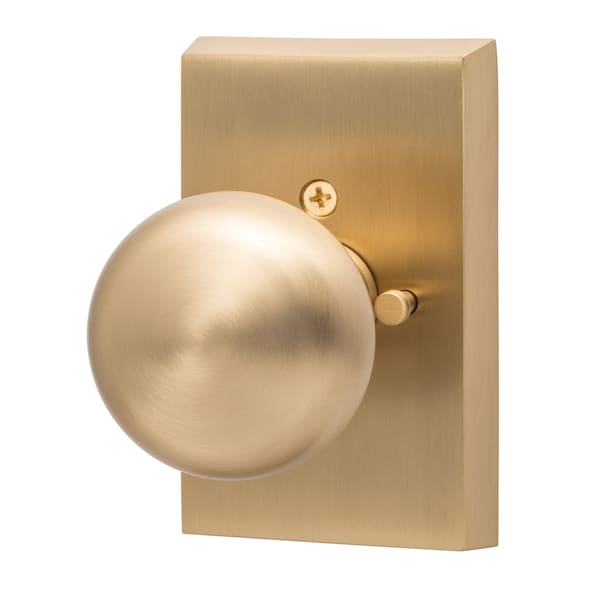 Sure-Loc Hardware Oakley Privacy Knob, Satin Brass OK102 SB | Zoro
