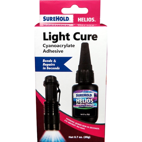 Surehold Helios Light Cure Super Glue 20gr with LED light 22021 | Zoro