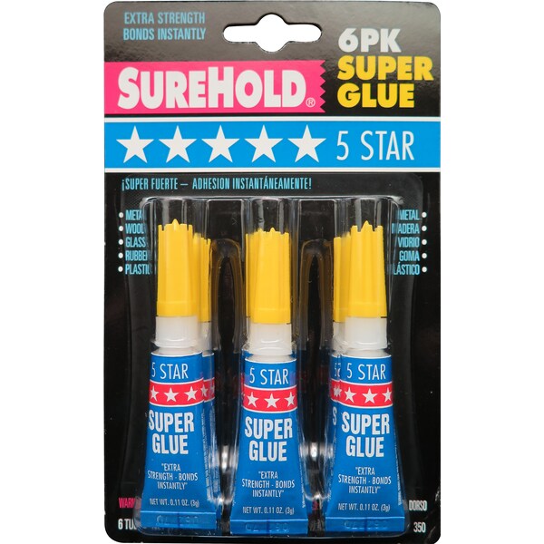 Surehold Super Glue Value Pack, 6x3gr per card SH350 | Zoro
