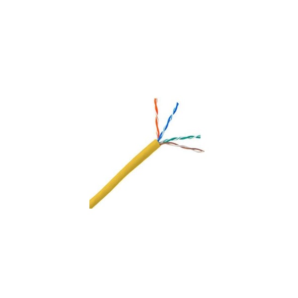 Cable Wholesale Riser Rated Cat5e Yellow Ethernet Cable, Solid, UTP ...