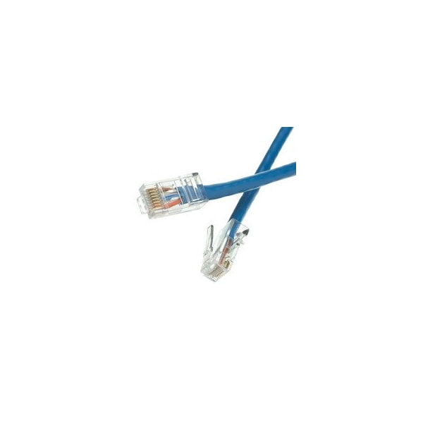Cable Wholesale Cat5e Blue Copper Ethernet Patch Cable, Bootless, POE ...