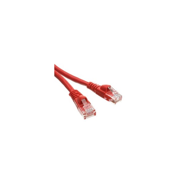 Cable Wholesale Cat6a Red Copper Ethernet Patch Cable, 10 Gigabit ...