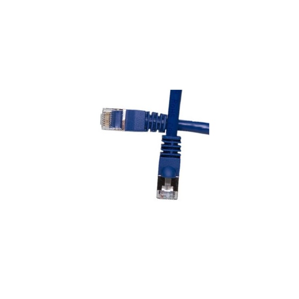 Cable Wholesale Shielded Cat6a Blue Copper Ethernet Patch Cable, 10 ...