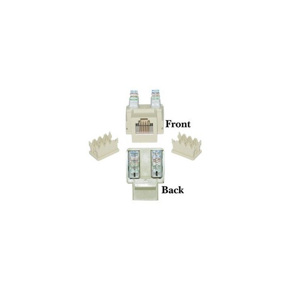 Cable Wholesale Keystone Insert, Beige, Phone/Data Jack, RJ11 / RJ12 ...