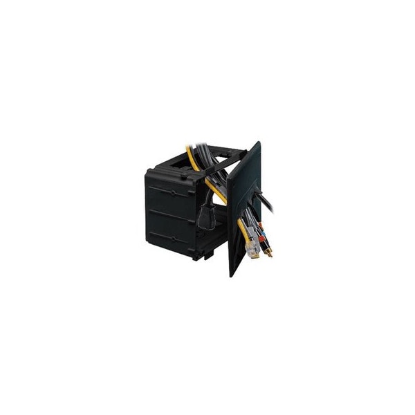 Swe-Tech 3C Recessed Media Box, Black FWT45-0010-BK | Zoro