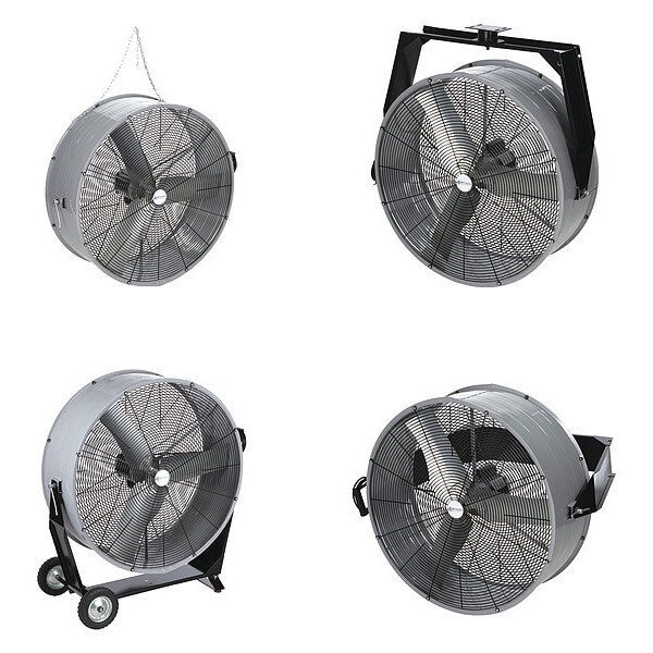 Airmaster Fan Portable Mancooler, 4-in-1 Fan w/Direct Drive, 36in ...