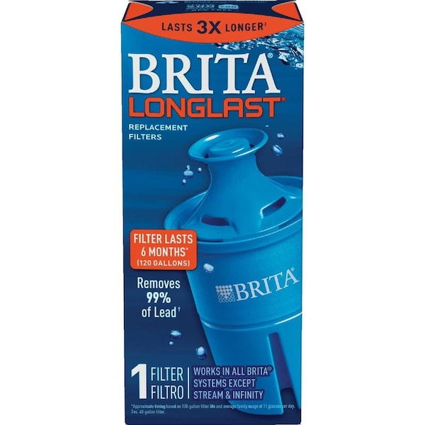 Brita Longlast Pitcher Water Filter Cartridge 10060258362432 | Zoro