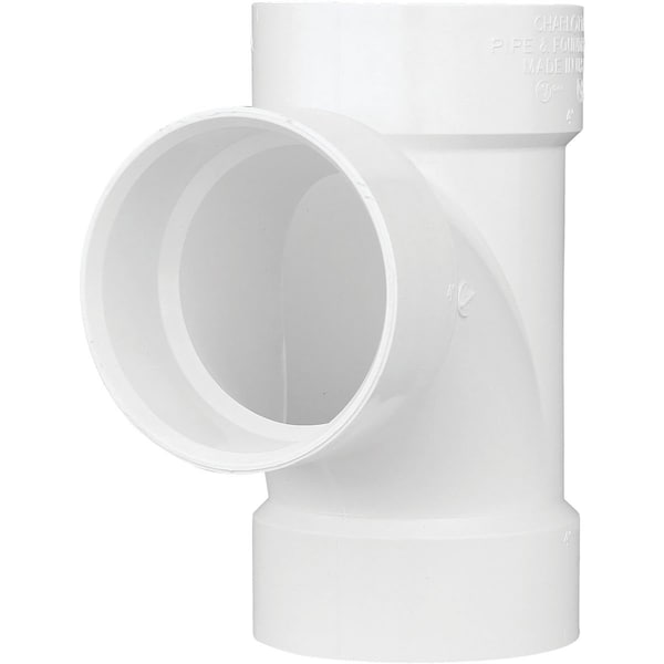 Charlotte Pipe And Foundry 4 In. Schedule 40 Sanitary PVC Tee PVC 00400 ...