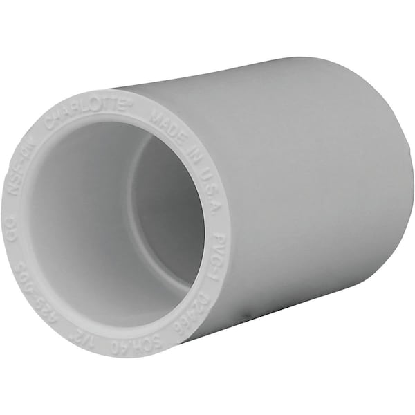 Charlotte Pipe And Foundry 1/2 In. Sch. 40 PVC Coupling PVC 02100 ...