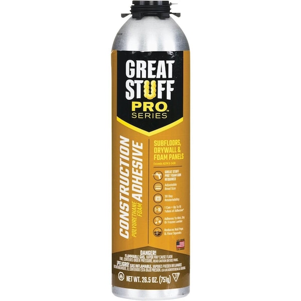 Great Stuff Pro 26.5 Oz. Construction Adhesive 343087 | Zoro