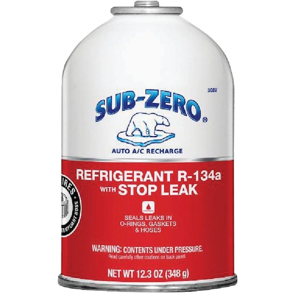 Quest Sub-Zero 12 Oz. R-134a Refrigerant with Stop Leak SZ308-1 | Zoro