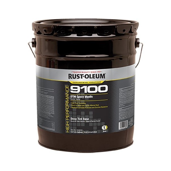 Rust-Oleum Coating, 9100, 5 gal, Gloss, High Performance, Epoxy Mastic ...