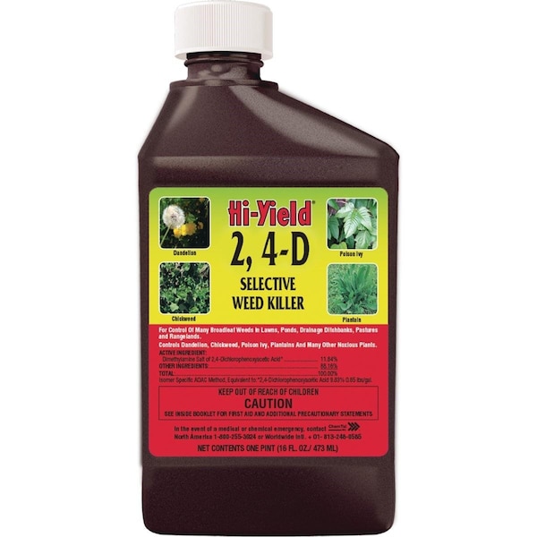 Hi-Yield 2, 4-D 16 Oz. Concentrate Selective Weed Killer 21414 | Zoro