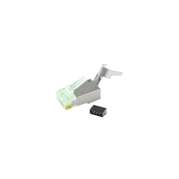 Cable Wholesale Simply45 Shielded Cat6 RJ45 Crimp Conn, external ground ...