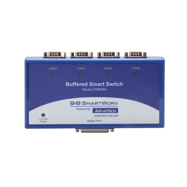 B+B Smartworx Serial Rs232 4 Port Buffered Smart Switch 232BSS4 | Zoro