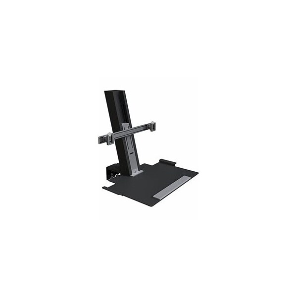 Humanscale Quickstand - 2 Monitors/Lrge Pltfm (Blk) QSBC30CDD | Zoro