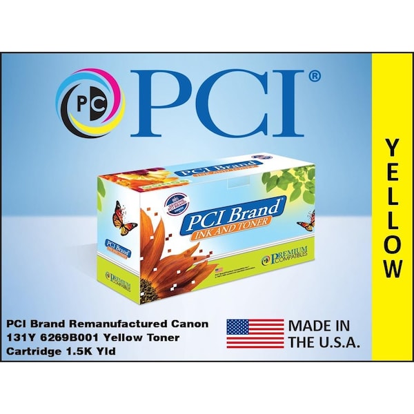 Pci Canon 6269B001Aa 131 Yellow Toner 6269B001AA-PCI | Zoro