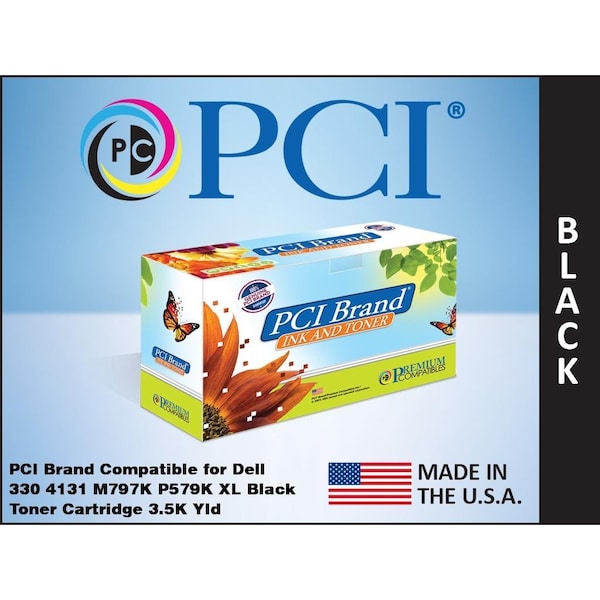 Pci New Compatible Dell 330-4131 P579K M797K Xl High-Yield Black 330 ...