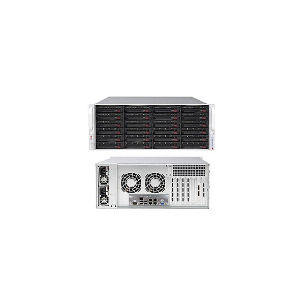 Supermicro Black 4U Sc846B W/ Sas3 Single Exp, 1200W Pws CSE-846BE1C ...