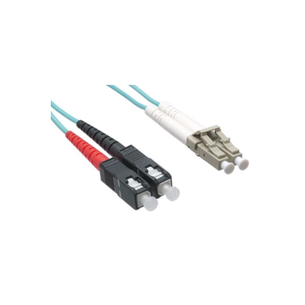 Axiom Axiom Lc/Sc Multimode Duplex Om4 50/125 Fiber Optic Cable 30M ...
