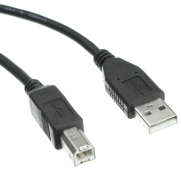 Axiom Axiom USB 2.0 Type-A to USB Type-B Cable M/M 3ft USB2ABMM03-AX | Zoro