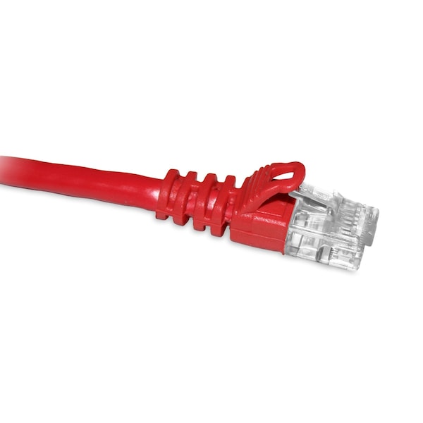 Enet Enet Cat5E Red 1 Foot Patch Cable w/ Snagless Molded Boot (Utp ...