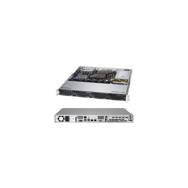 Supermicro Black Sc813Mftq Chassis W/ 500W And Sas3 Backplane, Rohs ...