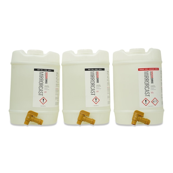 System Three Resins MirrorCast Epoxy Casting Resin, 15 Gallon Kit ...