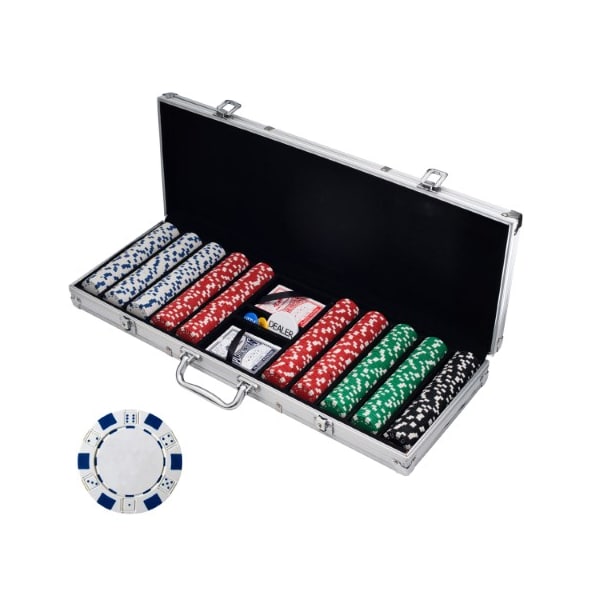 Toy Time Recreational Poker Set, 500 Chips and Case 797092DOE | Zoro