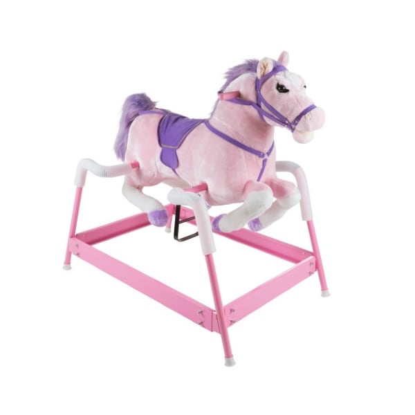 Toy Time Spring Rocking Horse Ride On for Kids with Interactive Sounds ...