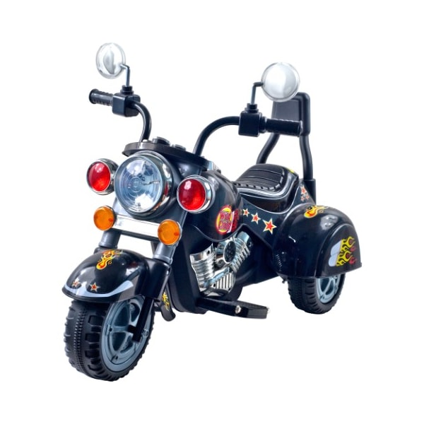 Toy Time Ride-On Motorcycle- 6V Battery Powered Toy Chopper- 3 Wheeled ...