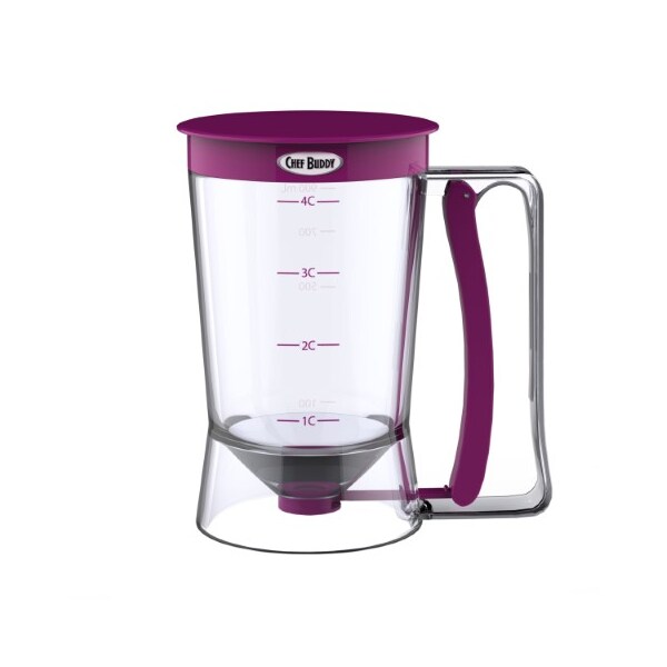 Hastings Home Batter Dispenser, No Drip Portion Control Baking Tool for ...