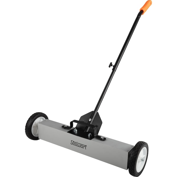 Stalwart Magnetic Sweeper with Wheels - 24-Inch Rolling Nail Magnet ...