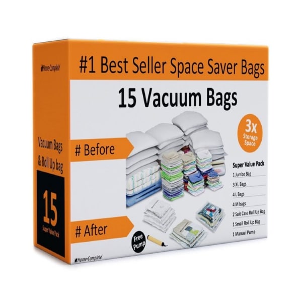 Hastings Home 15 Vacuum Storage Bags, Variety Set 110083CWX | Zoro