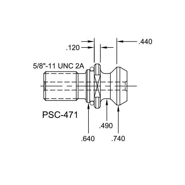 Tj Davies Co Coolant Through Retention Knob PSC-471 | Zoro
