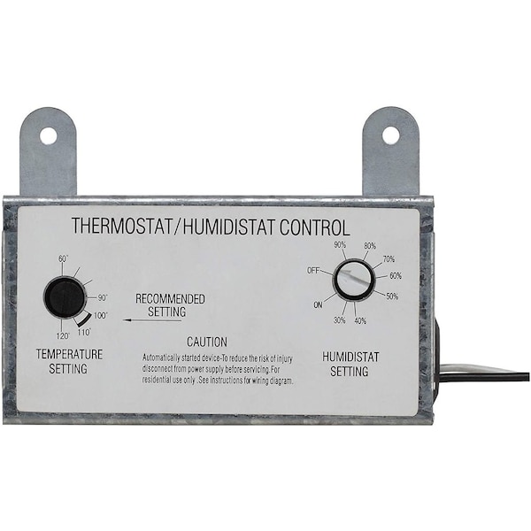 Iliving Thermostat and Humidistat Control Box ILG-001TH | Zoro