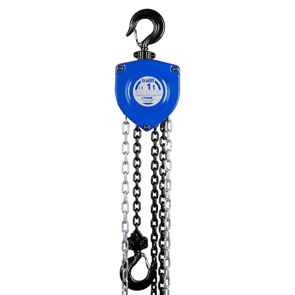Tractel Tralift Manual Chain Hoist, 2,000 lb. (1 Ton) Load Capacity, 20 ...